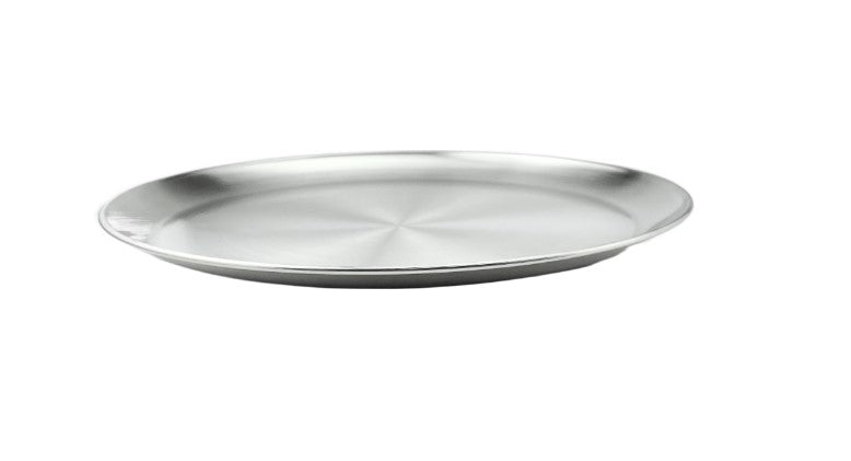 Satin Stainless Steel Round Plate, 13" – Eden Restaurant Supply