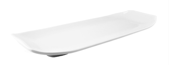 Melamine Rectangular Plate 13*5*1-1/16"H, White – Eden Restaurant Supply