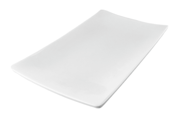 Melamine Rectangular Plate 10"x 5-3/4"x 1"H, White – Eden Restaurant Supply